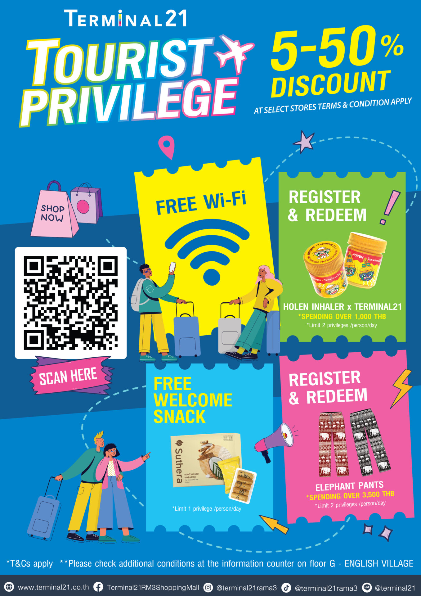 Complimentary Cash Voucher at Terminal 21! - Rembrandt Residences Bangkok