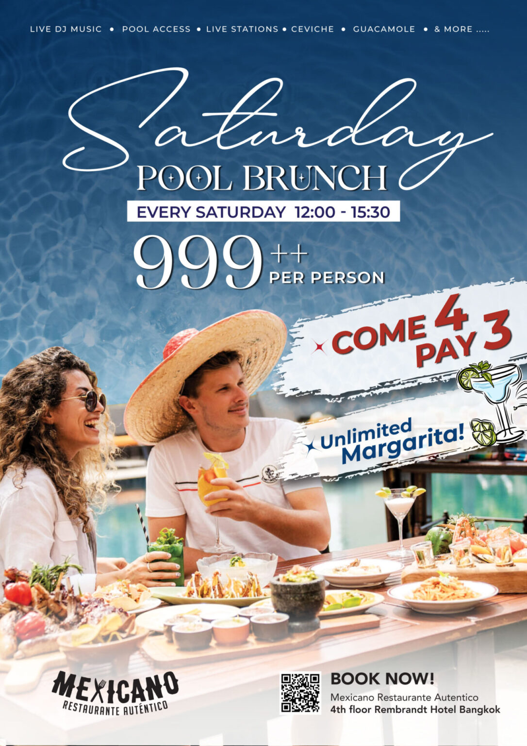 Saturday Pool Brunch - Rembrandt Residences Bangkok