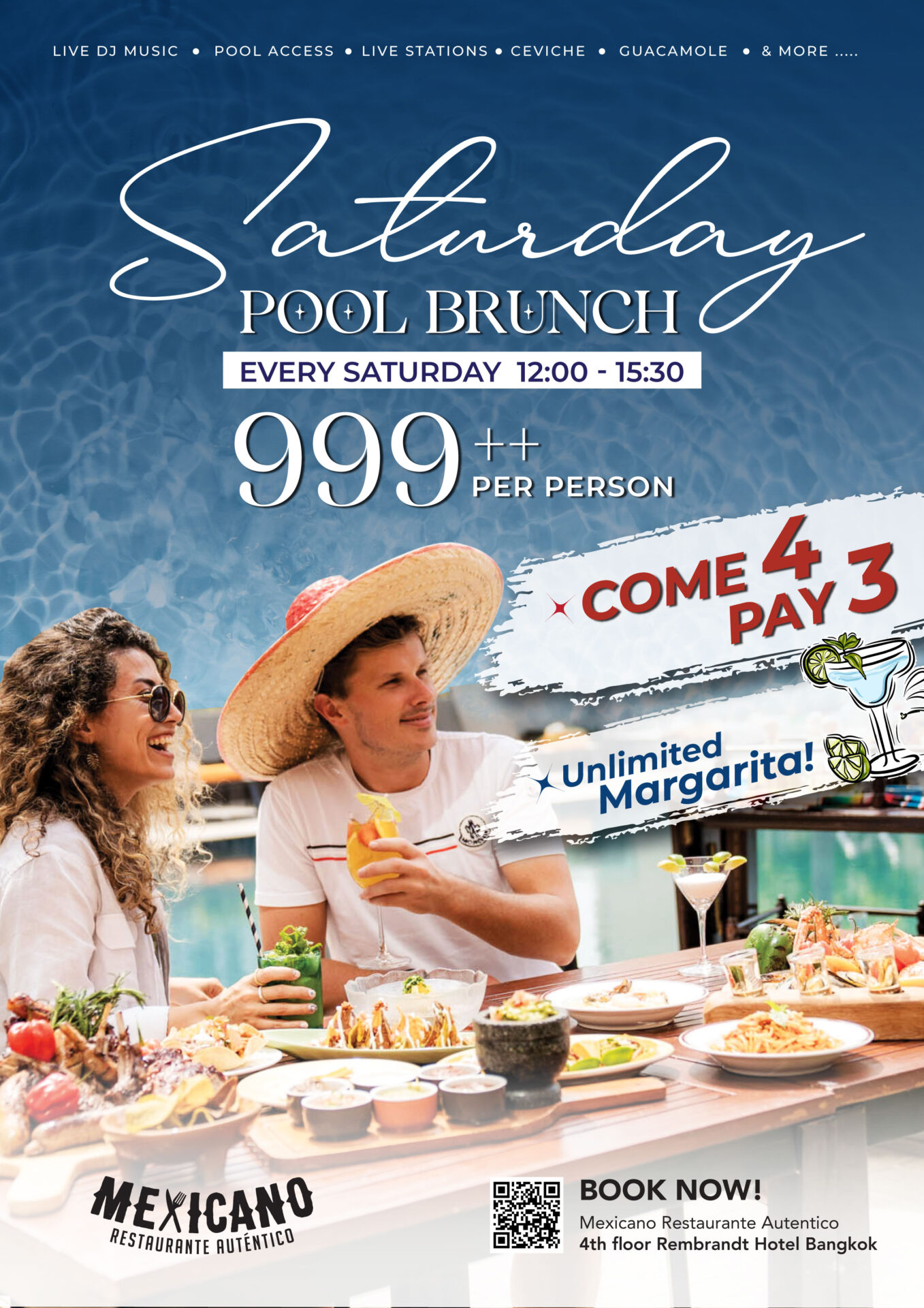 Saturday Pool Brunch - Rembrandt Residences Bangkok